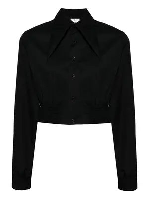 NOIR KEI NINOMIYA Oversized-Collar Cropped Shirt