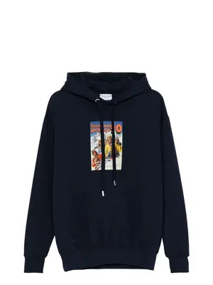 FAMILY FIRST Graphic-print Hoodie - Blue