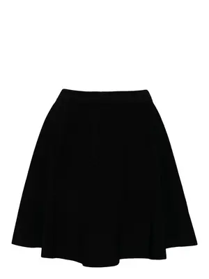 ONEFIFTEEN A-line Knitted Skirt - Black