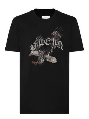 PHILIPP PLEIN Ss Eagle-print T-shirt