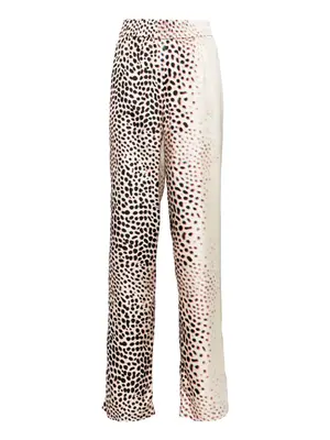 Roberto Cavalli Graphic-print Straight Trousers - Neutrals