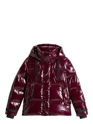 Woolrich Glossy-finish Parka Coat - Red