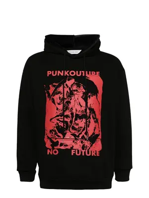 JUNTAE KIM Punkcouture Fleece Hoodie - Black
