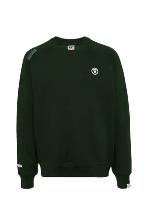 AAPE BY *A BATHING APE Logo Patch Sweatshirt - Green
