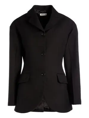 Bally Fitted-waist Wool Jacket - Black