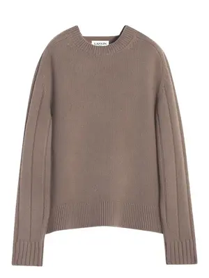 LANVIN Seam-detail Jumper - Neutrals
