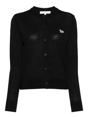 Maison Kitsuné Knitted Cardigan - Black