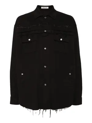 UNDERCOVERISM Fringe-edged Shirt - Black