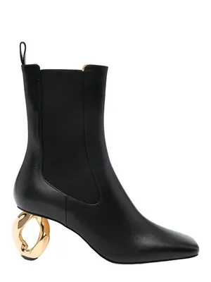 JW Anderson 65mm Leather Chelsea Boots - Black
