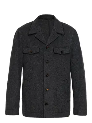 Dolce & Gabbana Mélange-effect Shirt Jacket - Grey