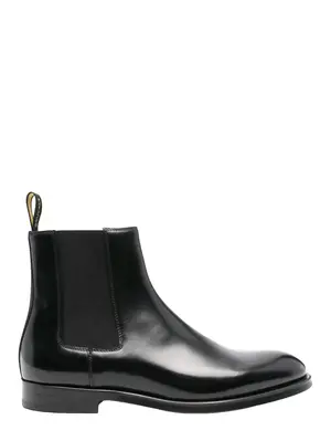 DOUCAL'S Leather Chelsea Boots - Black