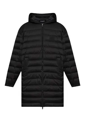 Dolce & Gabbana Hooded Padded Coat - Black