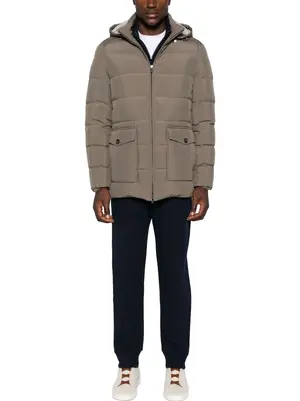Corneliani Hooded Puffer Jacket - Neutrals