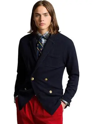 Polo Ralph Lauren Cashmere Regular Fit Blazer Cardigan - Aviator Navy