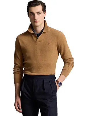 Polo Ralph Lauren Polo Ralph Lauren Regular Fit Wool Polo Sweater Brown