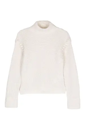 GENNY Turtleneck Sweater - White