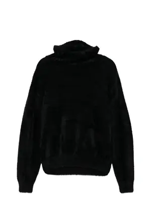 CHARLES JEFFREY Fluffy Ears Balaclava Jumper - Black