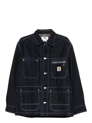 Junya Watanabe X Carhartt Logo-patch Coat - Blue