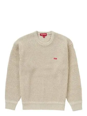Supreme Waffle Small Box Sweater Stone