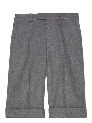 Gucci Melange Cloth Shorts - Grey
