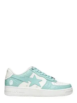 BAPE A Bathing Ape Bape Sta #4 Linecamoin Sneakers White/sax
