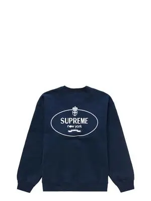 Supreme Crest Crewneck Sweatshirt - Navy Blue