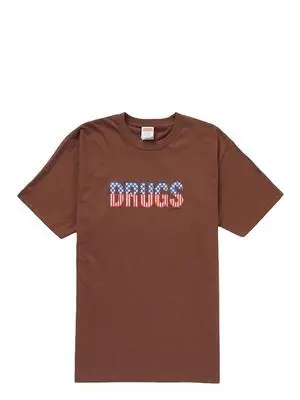 Supreme Drugs Tee Shirt Brown