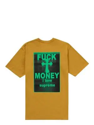 Supreme Fuck Money Tee Shirt - Mustard