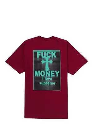 Supreme Fuck Money Tee Shirt Cardinal