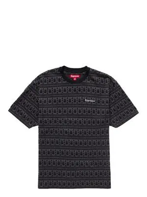 Supreme Jacquard Scarab Short Sleeve Top Black