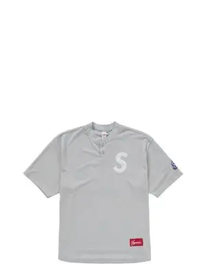 Supreme S Logo Baseball Henley Grey