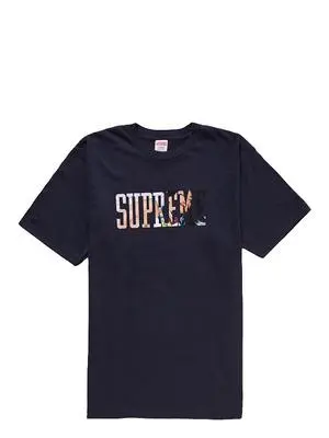 Supreme Tera Patrick Collegiate Tee Shirt - Navy Blue
