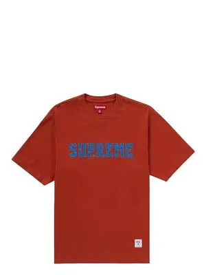 Supreme Twill Applique Short Sleeve Top Orange