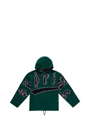Supreme Brushed Zip Up Hooded Sweater - Green