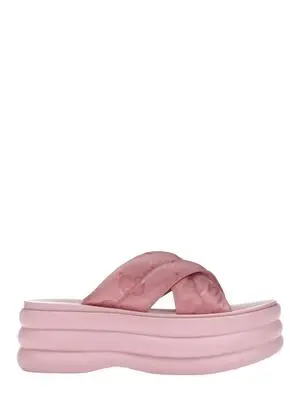 Gucci Gg Platform Slides - Pink