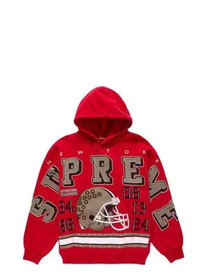 Supreme Champions Studded Hooded Sweatshirt - Red