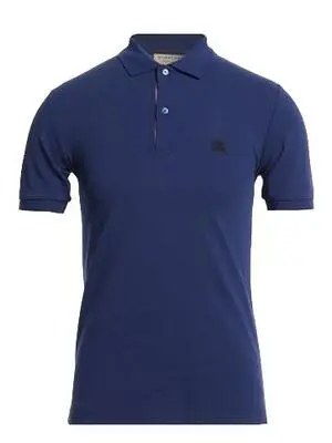 Burberry Polo Shirt Bright Size Cotton, Elastane - Blue