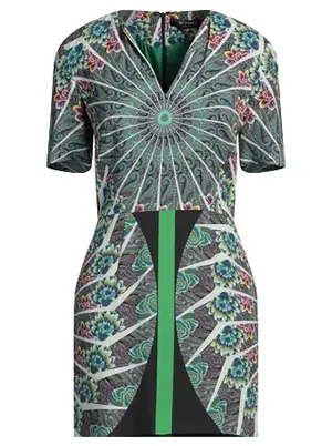 Etro Floral-print Mini Dress - Green