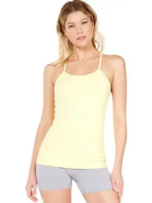 REBODY Dove Cloudlux Bra Tank - Yellow Iris
