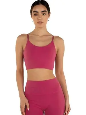 REBODY Melanie Crop Cloudlux Bra - Fuschia