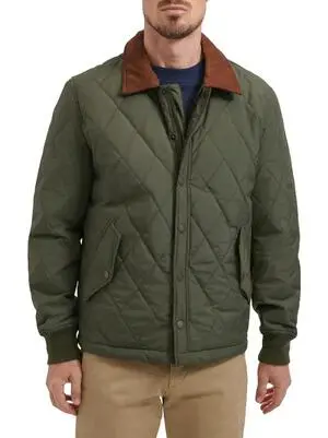 Dockers Dockers® Quilted Corduroy Collar Bomber Jacket Olive