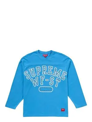 Supreme Athletic Studded Long Sleeve Top - Blue
