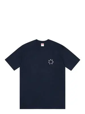 Supreme Marble Tee 'navy - Blue