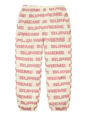 Supreme Logo Ripstop Track Pant 'natural - Cream