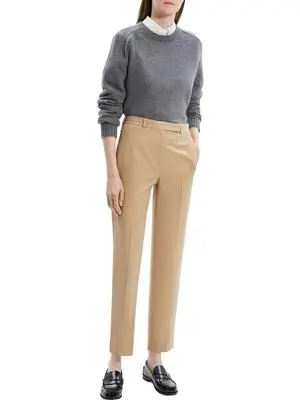 Theory Theory Wool Tapered Trousers New Camel