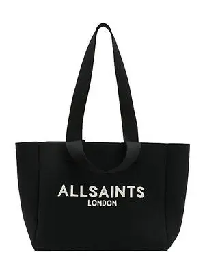 ALLSAINTS Izzy Logo-jacquard Tote - Black