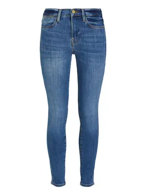 FRAME Le High Skinny High-rise Skinny Jeans - Mid Denim