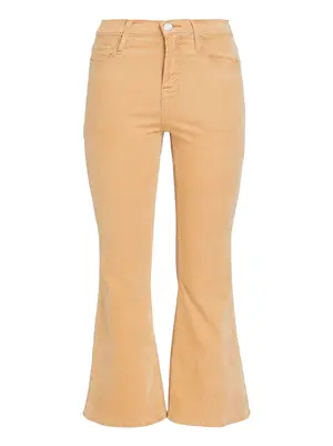 FRAME Le Crop Flare Cotton-blend Corduroy Pants - Sand