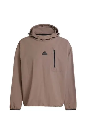 Adidas City Escape Woven Hoodie - Earth Strata