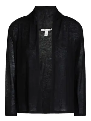 Autumn Cashmere Open Front Cardigan - Black